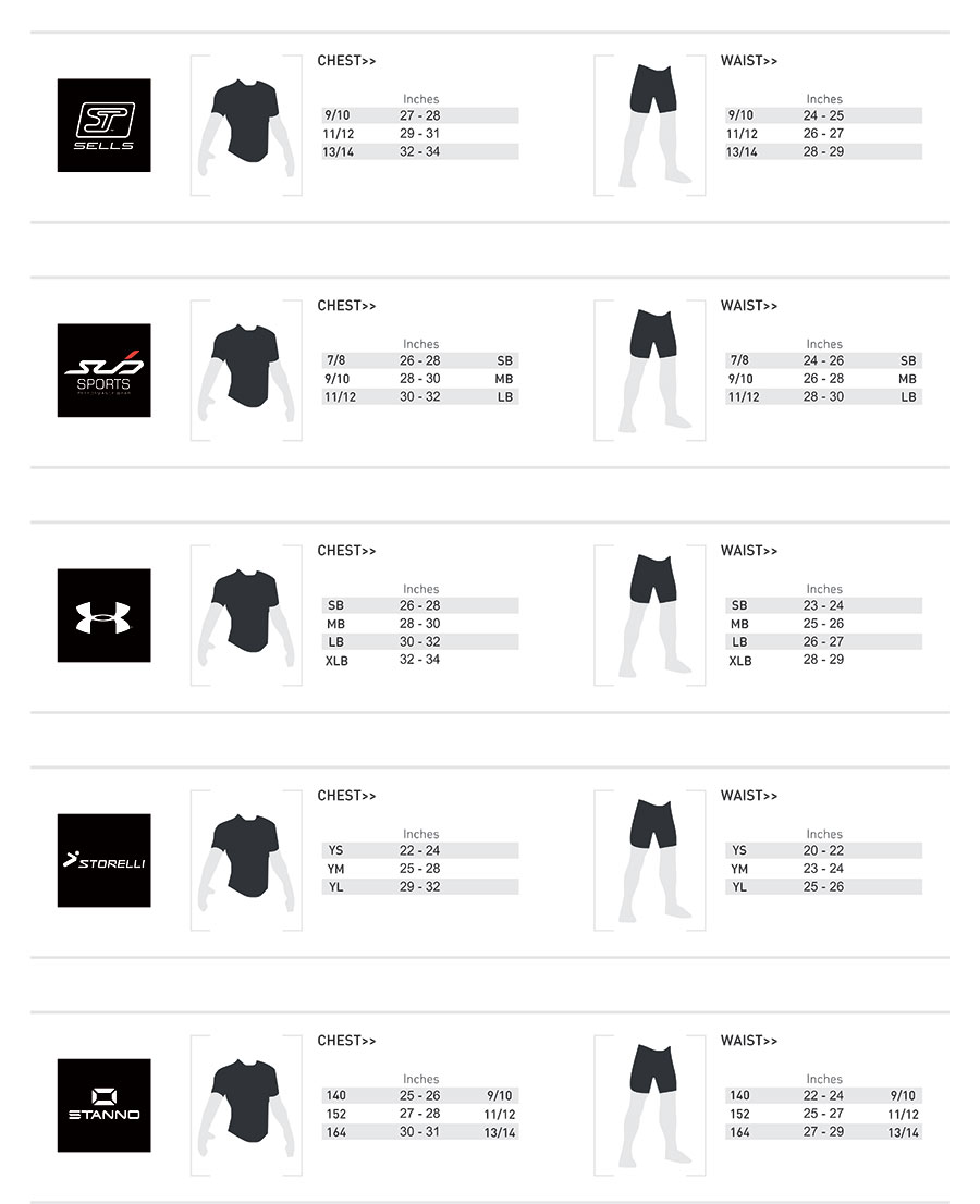 Junior Size Guide